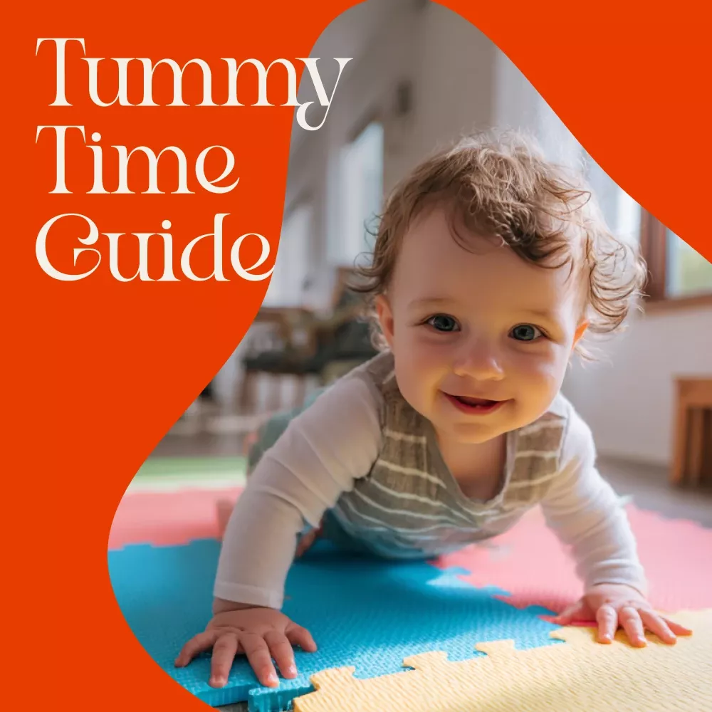 A Guide to Tummy Time from Birth | Digital Download Baby Development ...