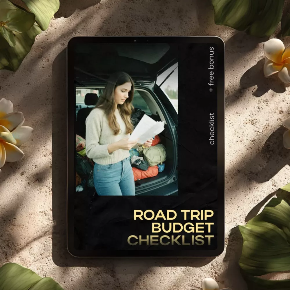 Road Trip Budget Checklist | Travel Budget Planner, Vacation Expense ...